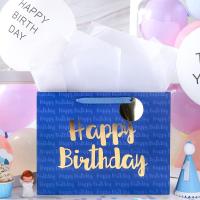 China Custom Pattern Type Zhejiang Happy Birthday Party Souvenir Handle Paper Gift Shopping Bags for sale