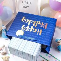 China Custom Pattern Type Zhejiang Happy Birthday Party Souvenir Handle Paper Gift Shopping Bags for sale