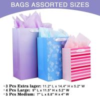 China Customized Logo Custom Types Colourful Card Paper Clothing Shopping Bag With Handle for sale