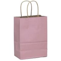 China CMYK 4 Color Offset Printing Kraft Paper Bags With Handle For Business Gravure Printing for sale