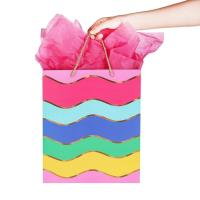 China Custom Order Paper Jewelry Gift Shopping Cardboard Paper Bags with Hand Length Handle for sale