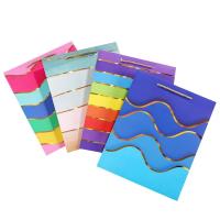 China Custom Order Paper Jewelry Gift Shopping Cardboard Paper Bags with Hand Length Handle for sale