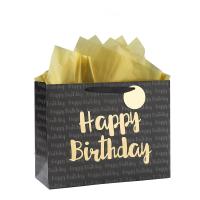 China Zhejiang 's Gravure Printing Ivory Board Paper Bag Affordable Happy Birthday Souvenir for sale