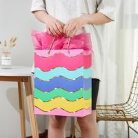 China Custom Order Paper Jewelry Gift Shopping Cardboard Paper Bags with Hand Length Handle for sale