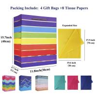 China Custom Order Paper Jewelry Gift Shopping Cardboard Paper Bags with Hand Length Handle for sale