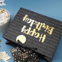 China Zhejiang 's Gravure Printing Ivory Board Paper Bag Affordable Happy Birthday Souvenir for sale
