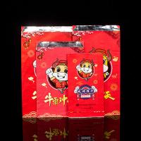China Custom Greaseproof BBQ Packaging Takeaway Insulated Aluminum Foil Kraft Paper Bag with Logo for sale