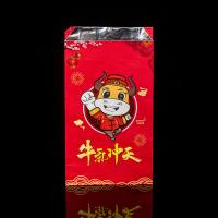 China Custom Greaseproof BBQ Packaging Takeaway Insulated Aluminum Foil Kraft Paper Bag with Logo for sale