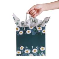 China Custom Made Portable Logo Paper Bag With Rope Handle for Stickers and Gift Craft for sale