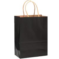 China Hand Length Handle Custom Print Eco Friendly Luxury Kraft Paper Bags with Competitive for sale