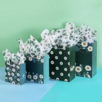 China Custom Made Portable Logo Paper Bag With Rope Handle for Stickers and Gift Craft for sale