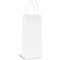 China Golden White Kraft Wine Paper Bag for Wine Bottle Printing CMYK 4 Color Offset Printing for sale