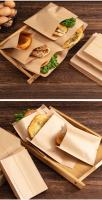 China Logo Customized Logo Eco Friendly Recyclable BBQ Hot Dog Chicken Kraft Paper Bag For Food Packaging for sale
