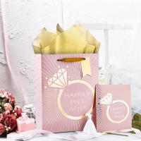 China Custom Color Accepted Ivory Board Wedding Gift Paper Bags for Special Occasion Gifts for sale