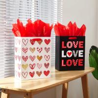 China CMYK 4 Color Offset Printing Luxury Wide Bottom Paper Bag for Valentine's Day by Maker for sale