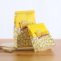 China Custom Logo Print Bio-degradable Popcorn Paper Bag made of Kraft Paper for Packaging for sale