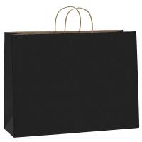 China CMYK 4 Color Printing Black Brown White Kraft Paper Bags for Women Custom Order Accepted for sale