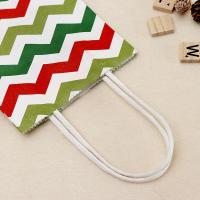 China Fancy Christmas Party Favor Gift Kraft Paper Bag with Handle Custom Color Accepted for sale