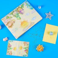 China Foldable Neonate Baby Cartoon Gift Shopping Paper Bags with Your Own Logo on Ivory Board for sale