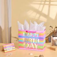 China Custom Luxury Big Birthday Gift Shopping Paper Bag with CMYK 4 Color Offset Printing for sale