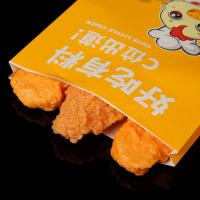 China Custom Oil-Proof Fried Chicken French Fries Food Packaging Kraft Paper Bag in Luxury Style for sale