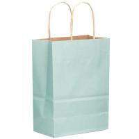 China Retail Multi Colored Kraft Paper Shopping Bags with Folding Style and Custom Pattern for sale