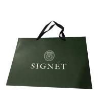 China Customized Gift Jewelry Paper Bags with Logo and Handles for sale