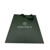 China Customized Gift Jewelry Paper Bags with Logo and Handles for sale