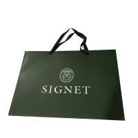China Customized Gift Jewelry Paper Bags with Logo and Handles for sale