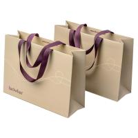 China Gravure Printing Custom Logo Necklace Paper Gift Bag for Customized Jewelry Packaging for sale