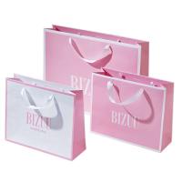 China Gravure Printing Custom Logo Necklace Paper Gift Bag for Customized Jewelry Packaging for sale