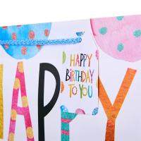 China Low MOQ Kraft Paper Bag For Kids Birthday Gift With Customized Logo And Custom Color for sale