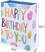 China Low MOQ Kraft Paper Bag For Kids Birthday Gift With Customized Logo And Custom Color for sale