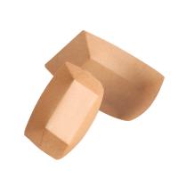 China Eco-friendly Square Food Tray for Biodegradable Takeaway Sushi Sandwich Kraft Paper Box for sale
