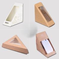 China Square Brown Kraft Paper Box With Window for Custom Food Packaging Printing Handling for sale