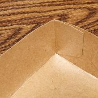 China Grade Oil-Proof Food Paper Tray Boat Kraft Paper Boxes for Fast Foods and Takeaway for sale