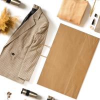 China Supply Thick White Brown Craft Clothes And Shoe Kraft Paper Bags With Logo For Packaging for sale