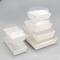 China Customized Printing Biodegradable Matt Lamination Paper Salad Bowl Box With Lid for sale