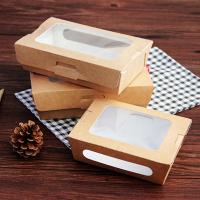 China Customized Printing Biodegradable Matt Lamination Paper Salad Bowl Box With Lid for sale