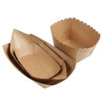 China Square Custom Double Compartment Kraft Paper Box for Food Oil Proof and Eco-Friendly for sale