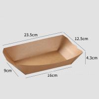 China Square Custom Double Compartment Kraft Paper Box for Food Oil Proof and Eco-Friendly for sale