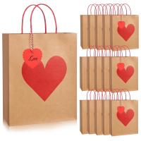 China Gravure Printing Personalized Kraft Paper Bag for Valentine's Day Retail Gift Shopping for sale