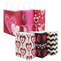 China Custom Logo Decorative Handmade Small Kraft Paper Gift Shopping Bags For Grocery for sale