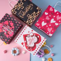 China Gravure Printing Valentine's Day Festive Hand Gift Shopping Paper Bags Manufactured for sale