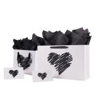 China Specialty Paper Fashion Industry Valentine's Day Gift Shopping Hand Length Handle Bags for sale