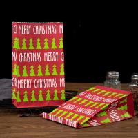 China Christmas Printing Bio-degradable Kraft Paper Bag for Food Grade Eco-friendly Packaging for sale
