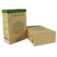 China Gravure Printing Brown Kraft Paper Bag for Kitchen Garbage Packaging in Industrial for sale