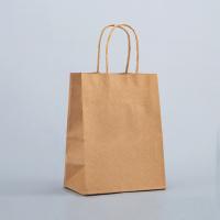 China Custom Size Large Baking Bread Shopping Kraft Paper Bag with Customized Logo and Paper for sale