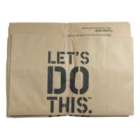 China Custom Design Kraft Paper Bag for Bio-degradable Heavy Duty Garden Garbage Disposal for sale