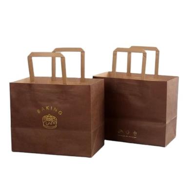 China Brown Kraft Paper Custom Sustainable Takeaway Packaging for Takeaway Baked Goods for sale